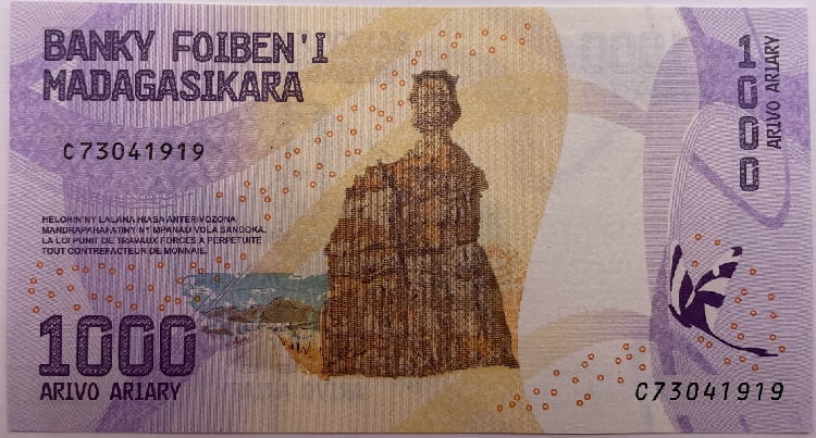 Madagaskar banknot 1000 Ariary 2017 r. UNC cena | Coin24.pl