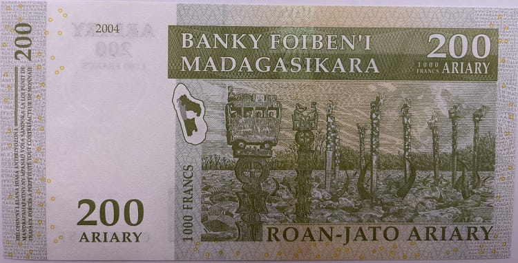 Madagaskar banknot 200 Ariary 2004 r. UNC - Sklep numizmatyczny Coin24